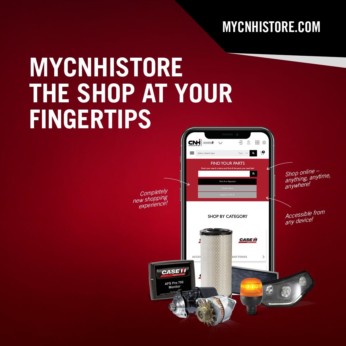 MyCNHiStore e-commerce site